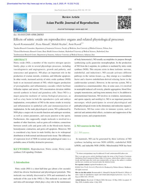 Beth Shirley Rph Ccn On Linkedin Pdf Effects Of Nitric Oxide On