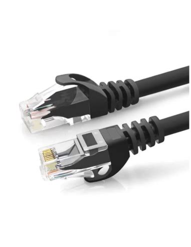 Utp Cat6 Patch Cord Cu Pvc 1 00m Negro
