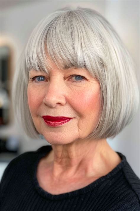 60 Chic Hairstyles For Women Over 60 With Bangs Artofit