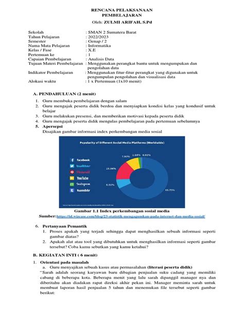 Rpp Analisis Data Pdf