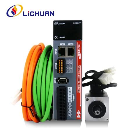 China Ethercat Ac Servo Motor 100w 3000rpm 0 32nm A Kit For Cnc Machine