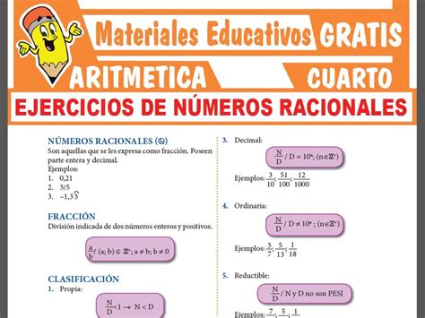 Ejercicios De Numeros Racionales Para Segundo De Secu Vrogue Co