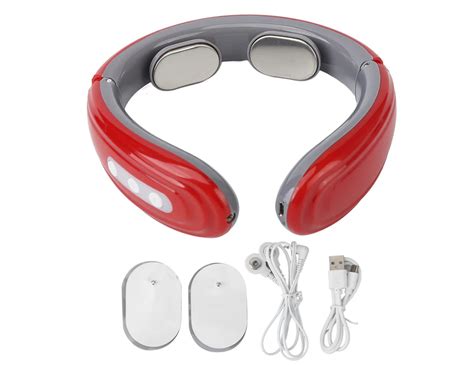 Wireless Pulse Neck Massager 6 Modes 9 Strengths Rechargeable Heating