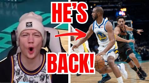 Cp3 Is Back Reacting To Warriors Vs Wizards Youtube