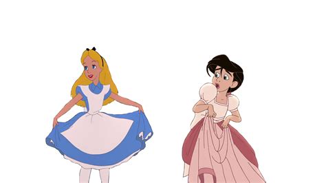 Alice And Melody Are Playing With Their Skirts By Mrtoonlover83 On
