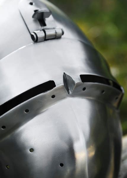 German Klappvisor Bascinet Battle Ready 2 Mm Steel Ulfberth Battle