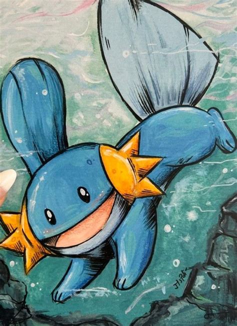 °~💧mudkip💧~° Dibujos Bonitos Arte En Lienzo Bocetos Bonitos