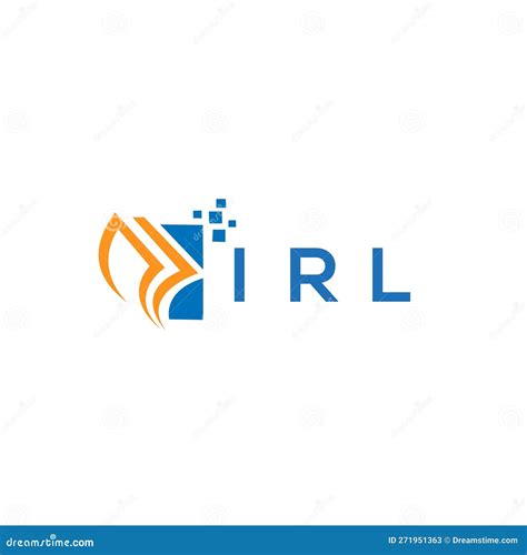 Irl Credit Repair Accounting Logo Design On White Background Irl