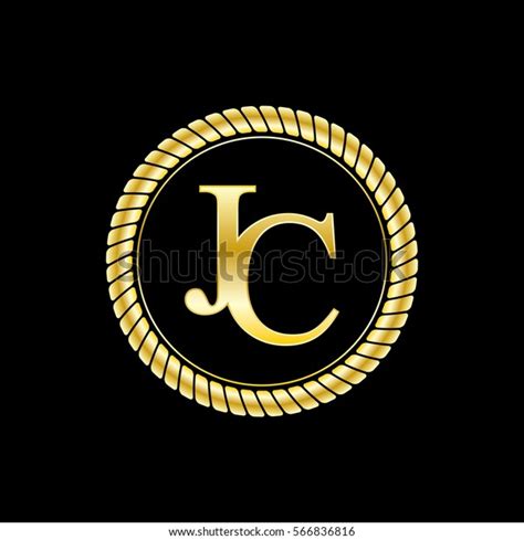Initials J C Logo Luxurious Golden Stock Vector Royalty Free 566836816 Shutterstock