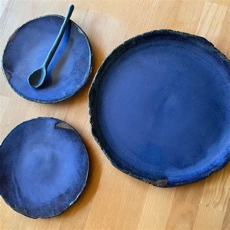 Red Ceramic Platter Large Pottery Platter Handmade Serving Platter