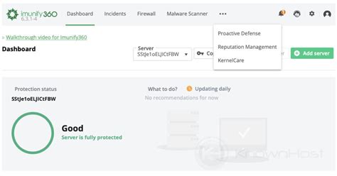 How To Install Imunify Knownhost