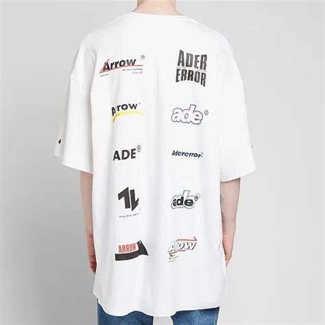 Ader Error Array Tee White Mens Fashion Tops And Sets Tshirts And Polo Shirts On Carousell