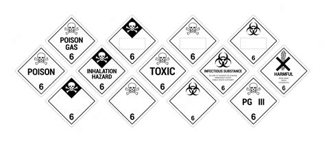 Premium Vector Vector Hazardous Material Signs Toxic And Infections