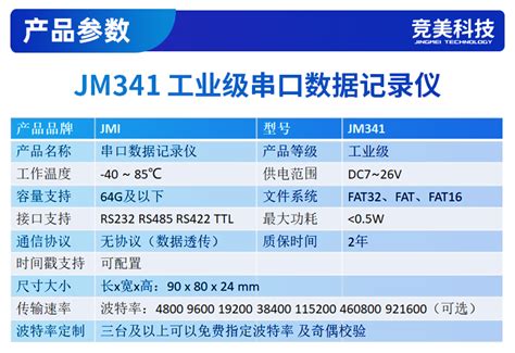 JM341工业级串口数据记录仪 串口数据记录仪