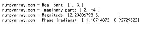 Numpy中的zeros函数和复数操作:全面指南极客教程 Numpy中的zeros函数和复数操作:全面指南极客教程