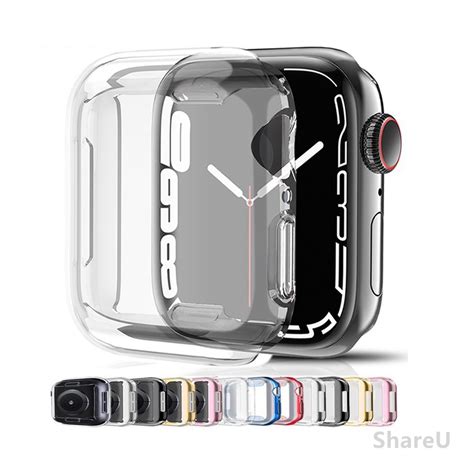 【全包電鍍軟殼】apple Watch保護殼 蘋果手錶iwatch全系列錶殼電鍍tpu 蝦皮購物