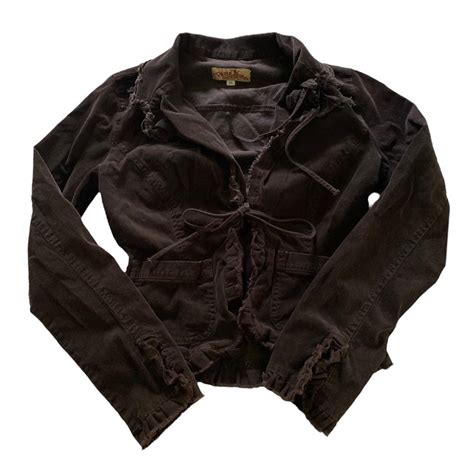 Vintage Paris Blues Brown Corduroy Jacket With The Depop