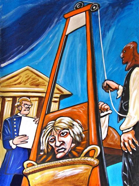 GUILLOTINE PRINT Poster Macabre French Revolution Paris Versailles