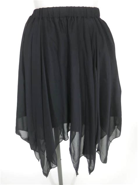 目立った傷や汚れなしBPN シフォン裾ギザギザスカート ブラックピースナウ BLACK PEACE NOW B53652 の落札情報