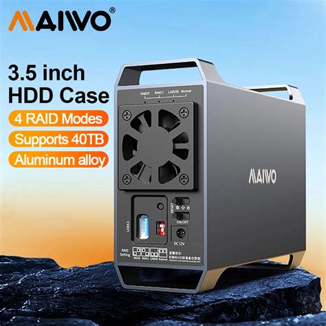 Maiwo Disk Array Caixa De Disco R Gido Caixa Externa Dual Bay Sata Para Usb 3