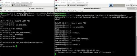 ping how to connect two erlang nodes running on different host