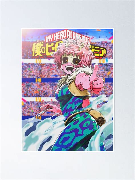 Mina Ashido Boku No Hero Academia Poster For Sale By Productanime