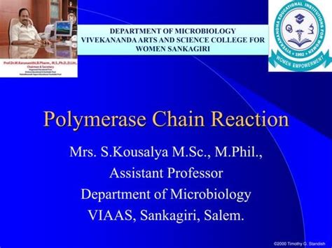 Polymerase Chain Reaction Ppt