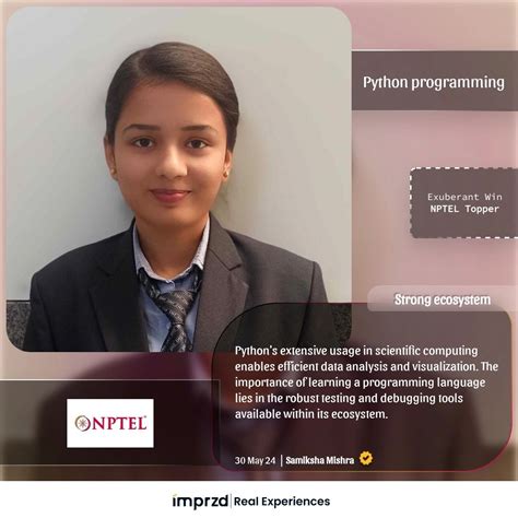 Samiksha Mishra On Linkedin Nptel Swayam Iitmadras