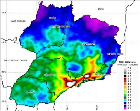 Ground Flash Density In Brazil 11 Download Scientific Diagram