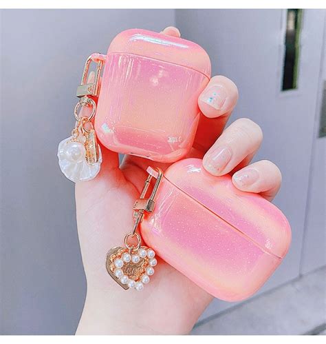 에어팟 홀로그램 하드 케이스 123세대프로 조개 키링고리 세트 심플각인 이어폰케이스 티몬