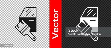 투명 한 배경에 격리 된 블랙 카 페인팅 아이콘 차체 수리 과정 벡터 검은색에 대한 스톡 벡터 아트 및 기타 이미지 검은색 교통수단 금속 Istock