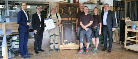 Schreinerei Quandel Von Handwerkskammer Nominiert Zwischen Denkmalpflege Und Moderner