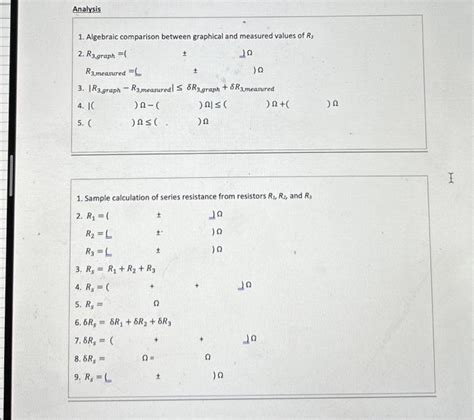 Analysis 1 Algebraic Comparison Between Graphical