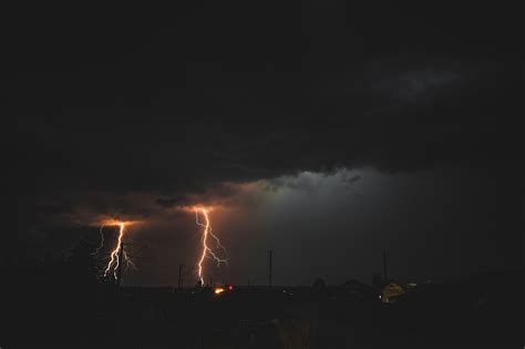 Dark Storm Clouds Lightning