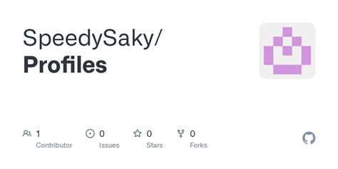 GitHub SpeedySaky Profiles