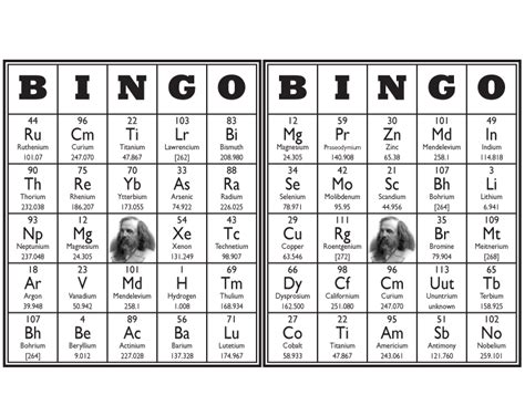 Periodic Table Bingo