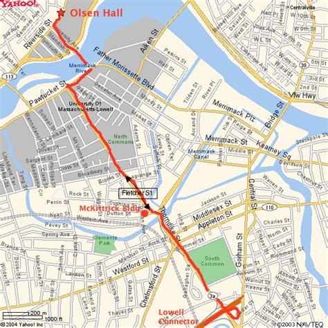 Umass Lowell South Campus Map