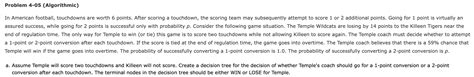 Conversion After Each Touchdown The Terminal Nodes