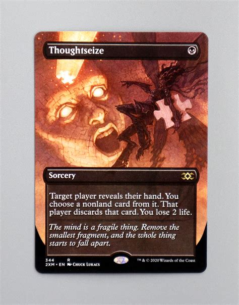 Thoughtseize 344 Holo From Double Masters 2xm Mtg Proxy Magic Cardplus
