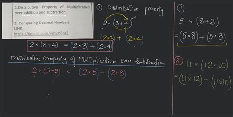 Distributive Property Of Multiplication Over Addition And Subtraction