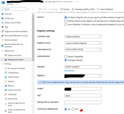 Azure App Service Not Pulling Latest Image From Docker Registry Stack