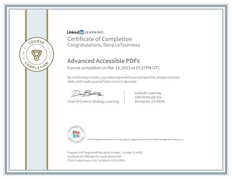 dana letourneau on linkedin i just finished advanced accessible pdfs