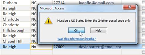 Access 2010 Modifying Tables