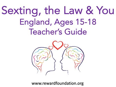 Sexting The Law And You England Ages 15 18 The Reward Foundation