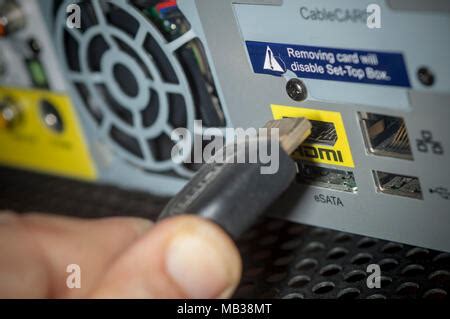 The Rear Of A Verizon Fios Set Top Box Showing The Various Ports And Cables In A Home In New