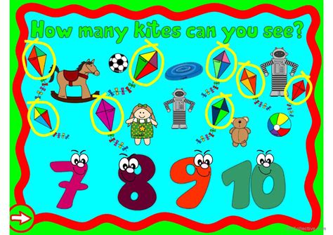 Numbers 1 10 Game General Readin… English Esl Powerpoints
