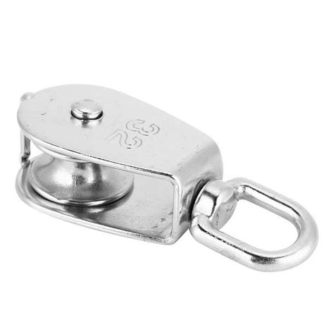 Single Pulley Block Stainless Steel Heavy Duty Single Wheel Swivel