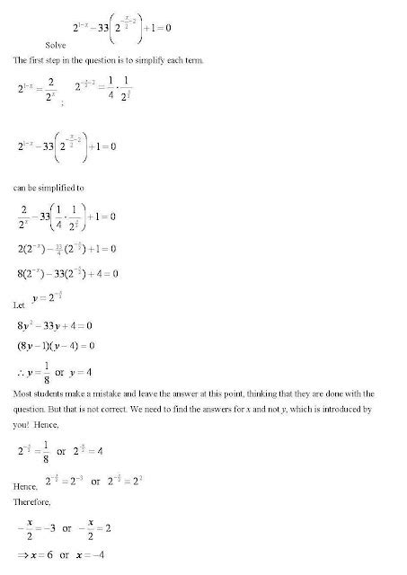 An A Maths Tutor S Thoughts How To Solve Indices Equations