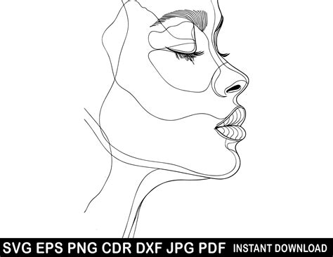 One Line Drawings Face