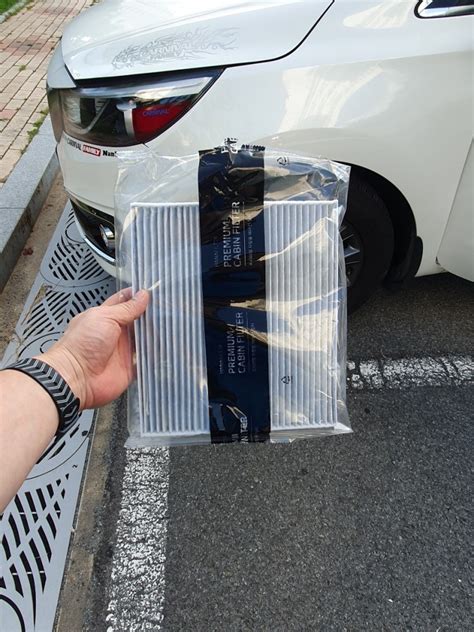 초미세먼지 차단용 올뉴카니발 에어컨필터 장착 방법 네이버 블로그